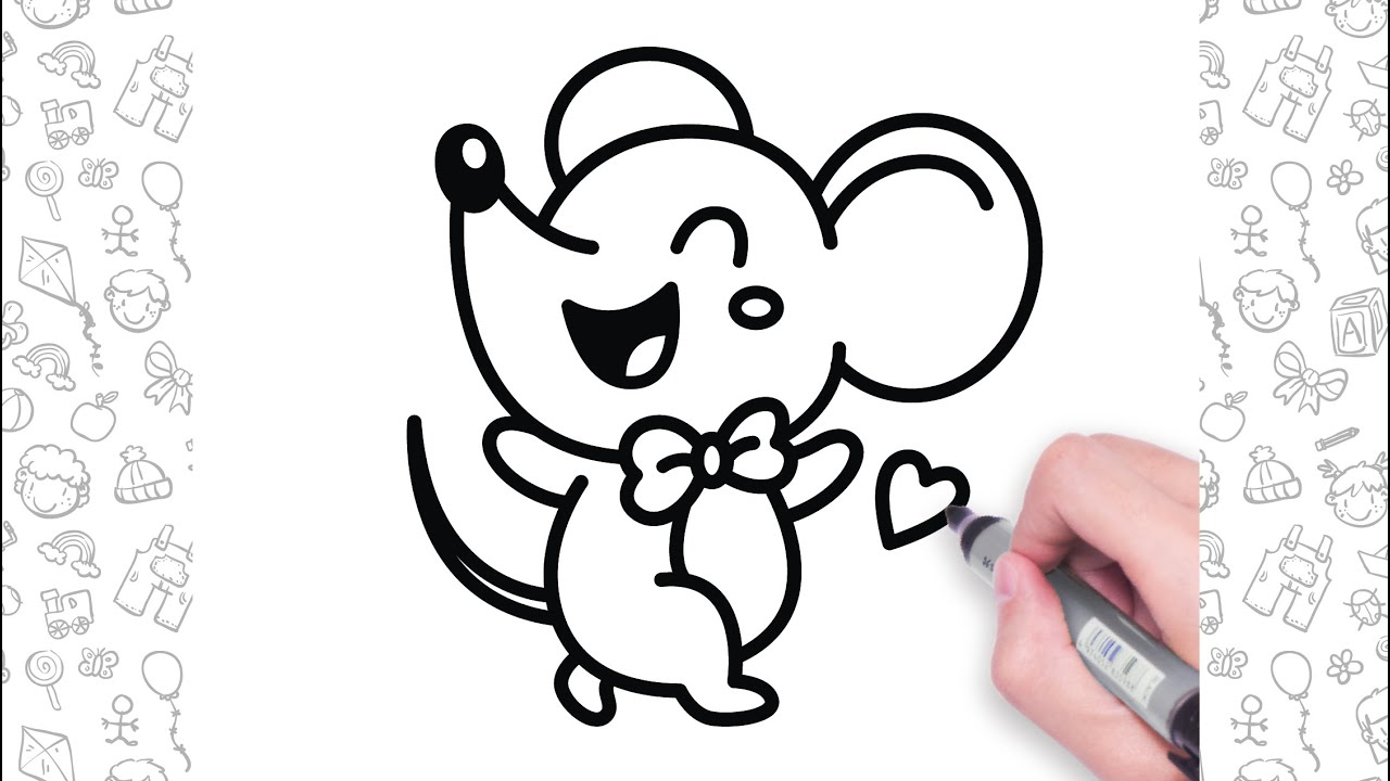 Learn This Simple Mouse Drawing That Will Make Everyone Smile! - YouTube