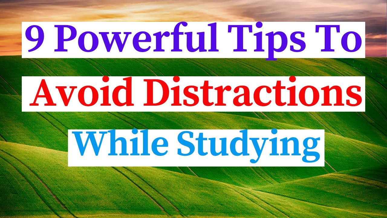 9 Tips to Avoid Distractions While Studying #avoiddistraction # ...