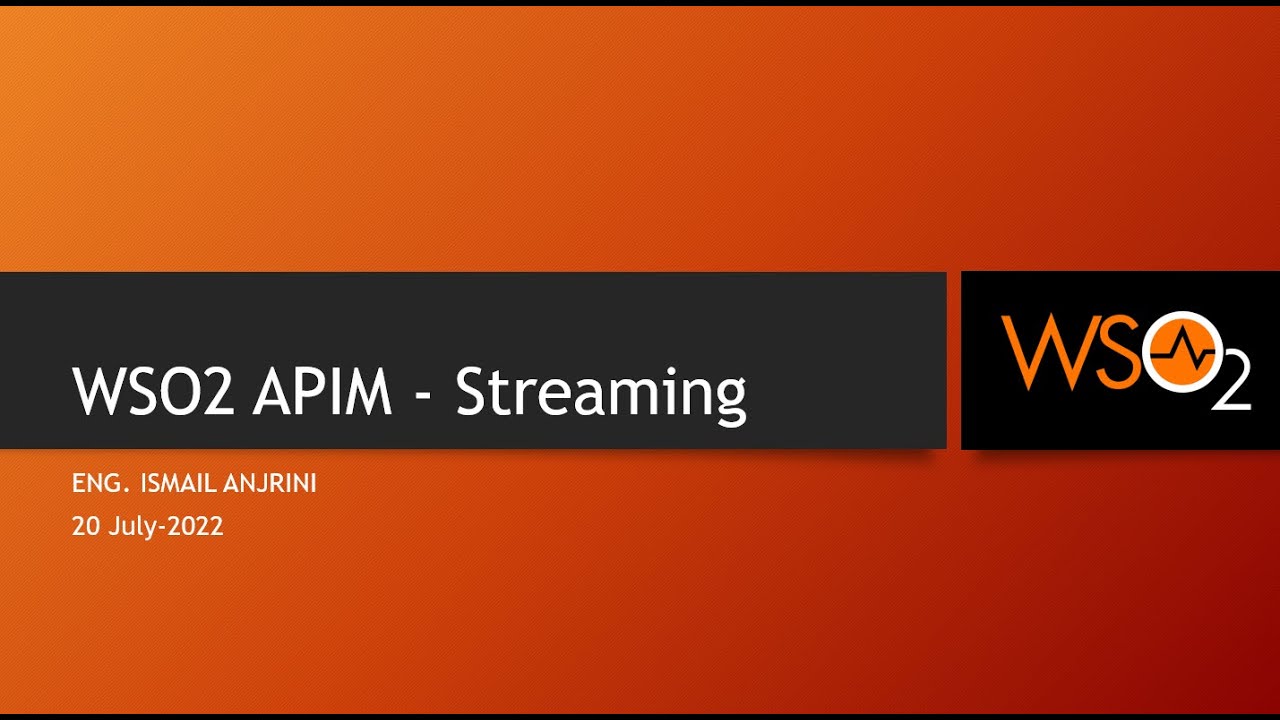 001 - WSO2 API-M - Streaming Integrator - YouTube
