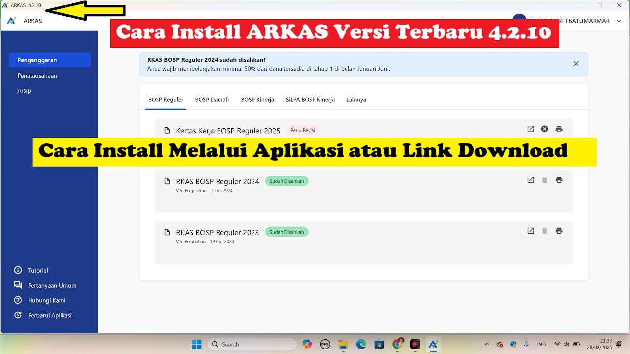 Cara Install ARKAS Versi Terbaru 4.2.10 - YouTube
