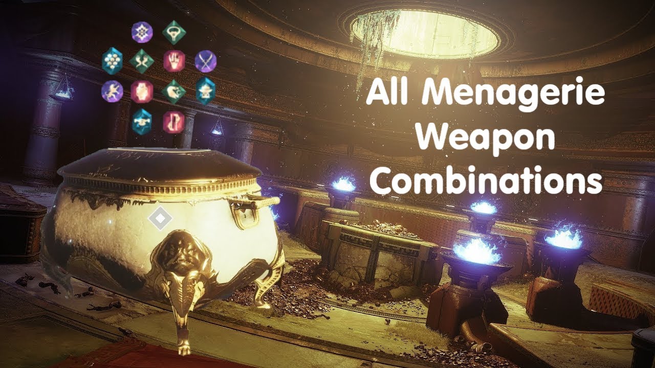 Destiny 2 : All Menagerie Weapon Combinations - YouTube