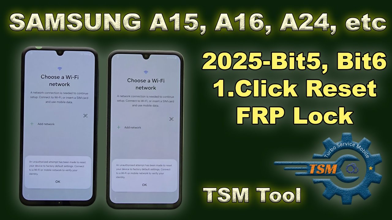 Samsung A15, A155F, A156U Bit5 FRP Bypass Using TSM TOOL PRO Step-by ...