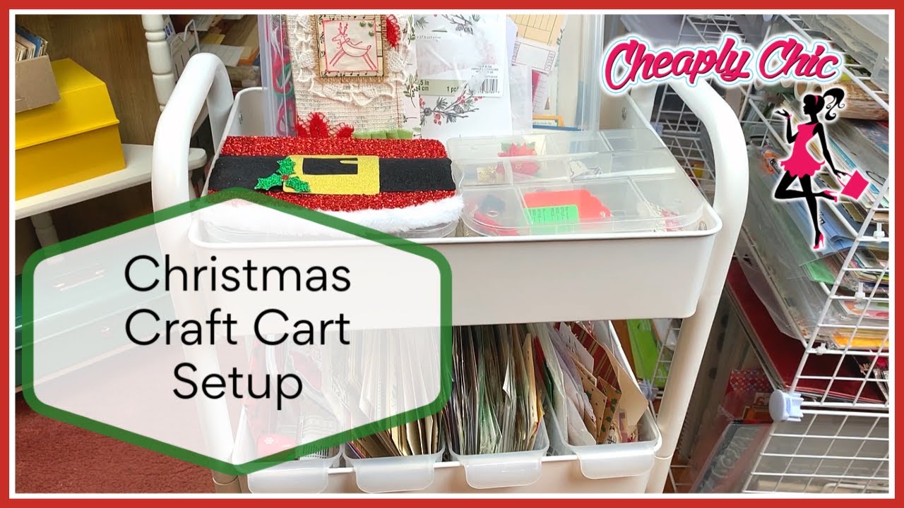 My Christmas Cart setup - My Crafting and Journaling Supplies - 2019 ...