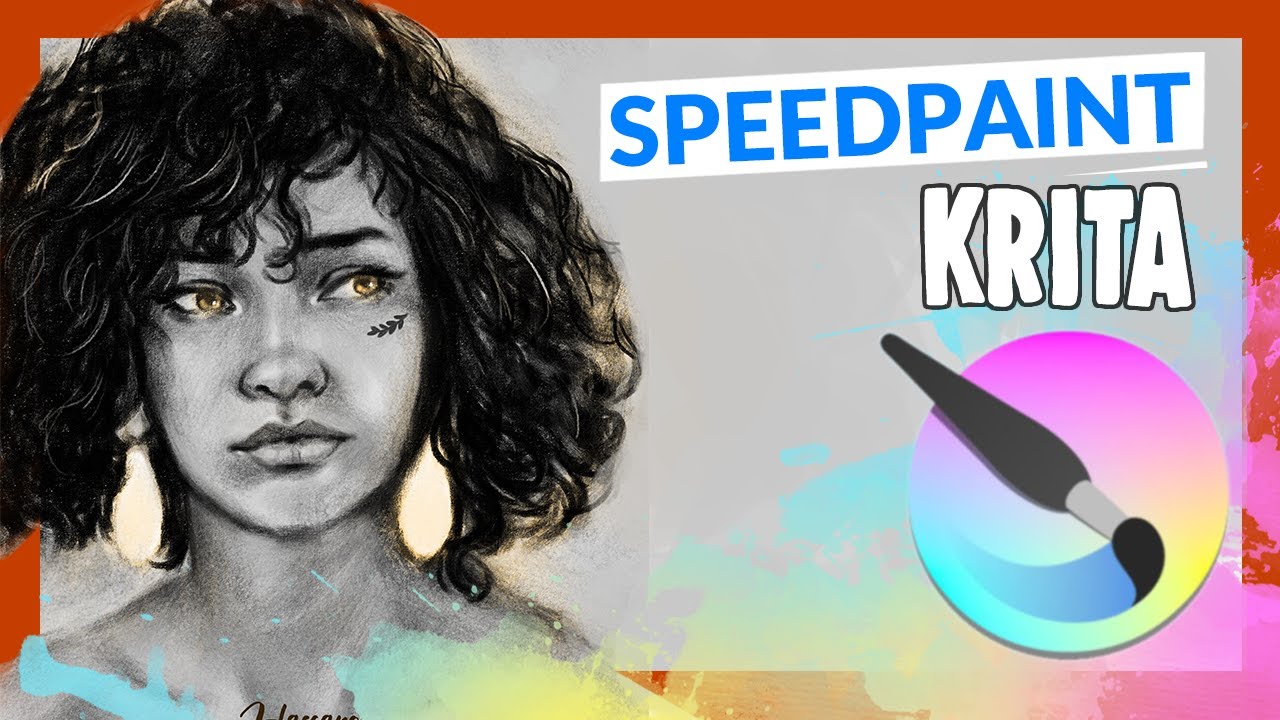 Portrait practice using KRITA - 2019 - YouTube