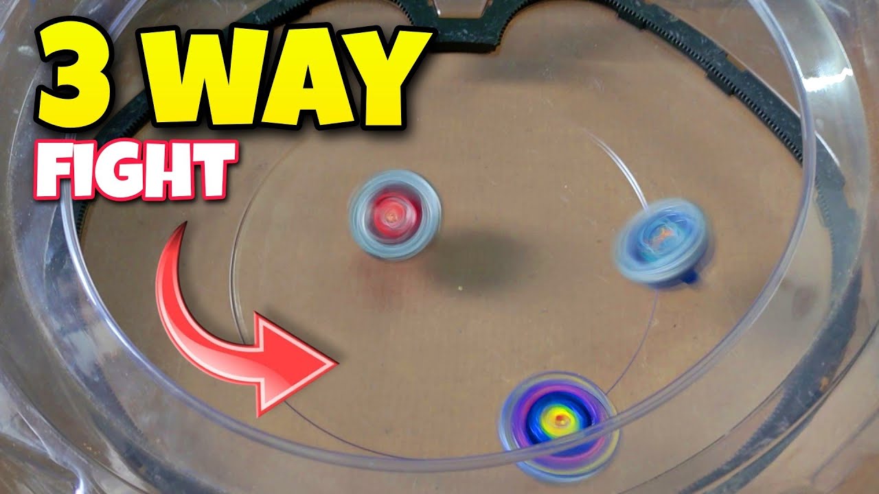 3 WAY beyblade fight - BEYBLADE X - YouTube