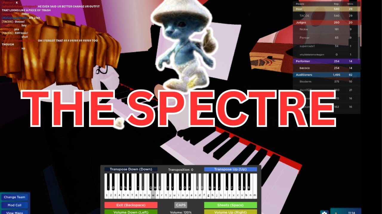 Roblox got talent - The spectre (SHEETS IN DESCRIPTION) - YouTube