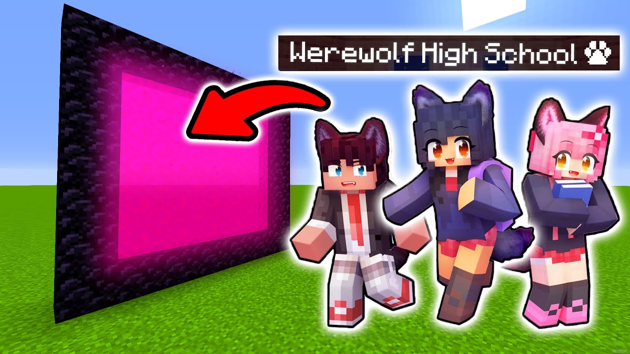 How To Make A Portal To The Aphmau WEREWOLF HIGH SCHOOL Dimension in ...