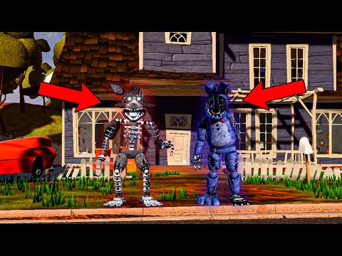BONNIE İLE FOXY TAKIM OLDULAR! | Hello Neighbor Mod
