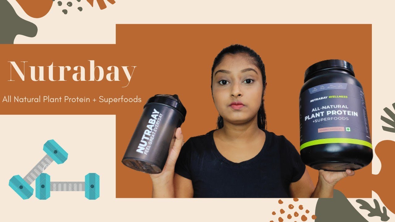 Nutrabay All Natural Plant Protein + Superfoods | Free Bottle |Whey ...