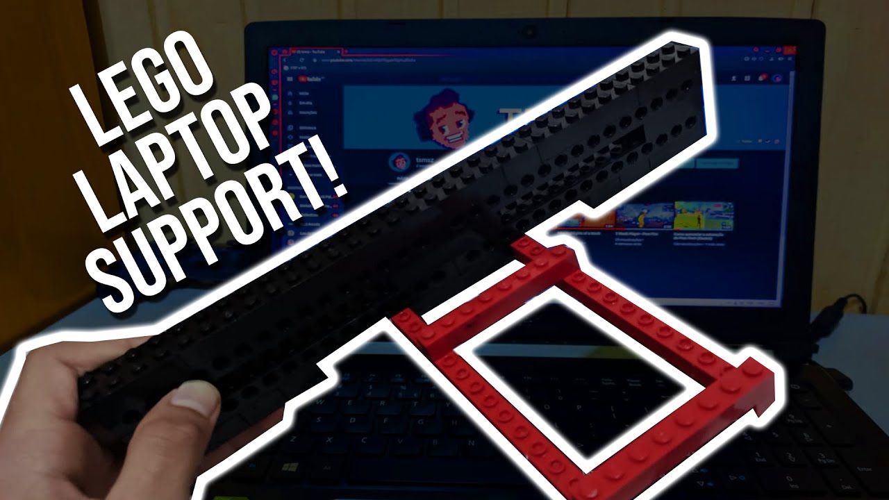 Laptop support with Lego ( Base para notebook feita de lego) - YouTube
