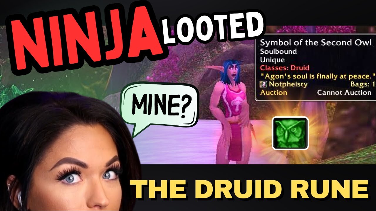 This ROGUE STEALS the DRUID RUNE of WILD GROWTH | A WoW SoD Story - YouTube