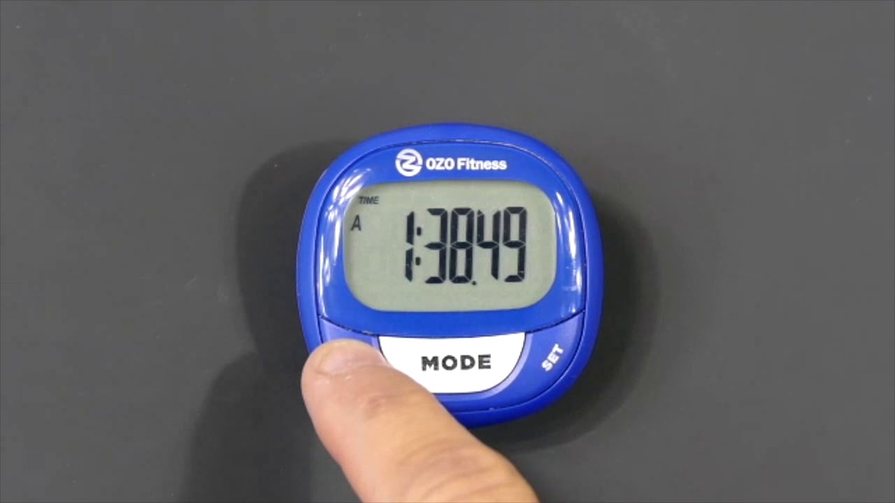 SC2 Pedometer - How to Set the Clock - YouTube