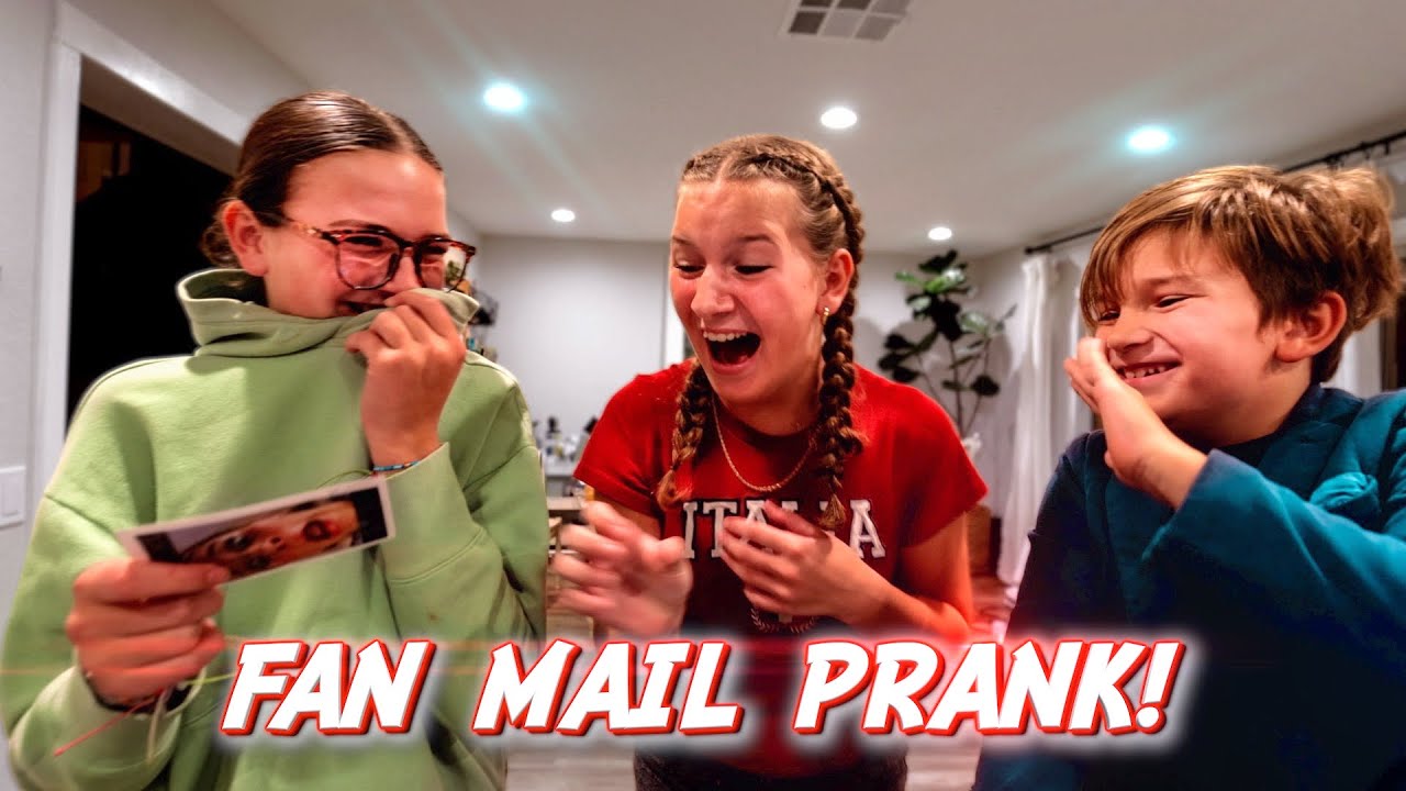 Fan Mail Prank Reaction - YouTube