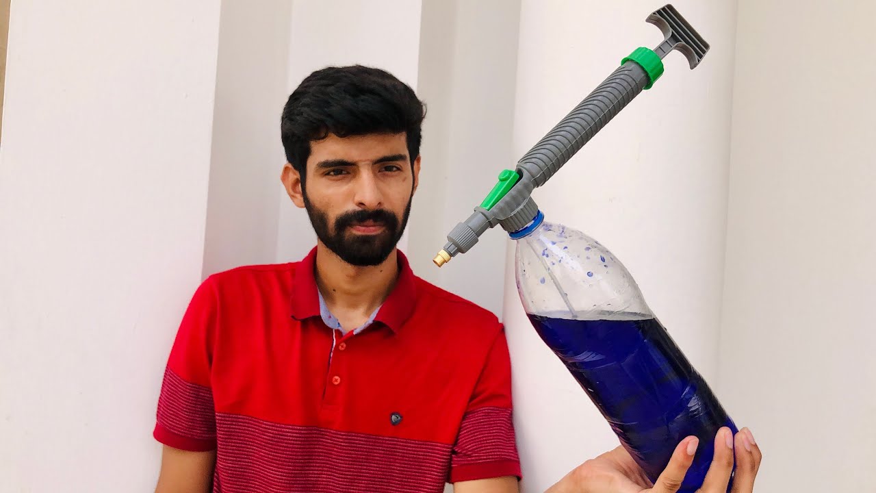 Mini Hand Pump Sprayer with Bottle | Manual Pump Pressure Sprayer - YouTube