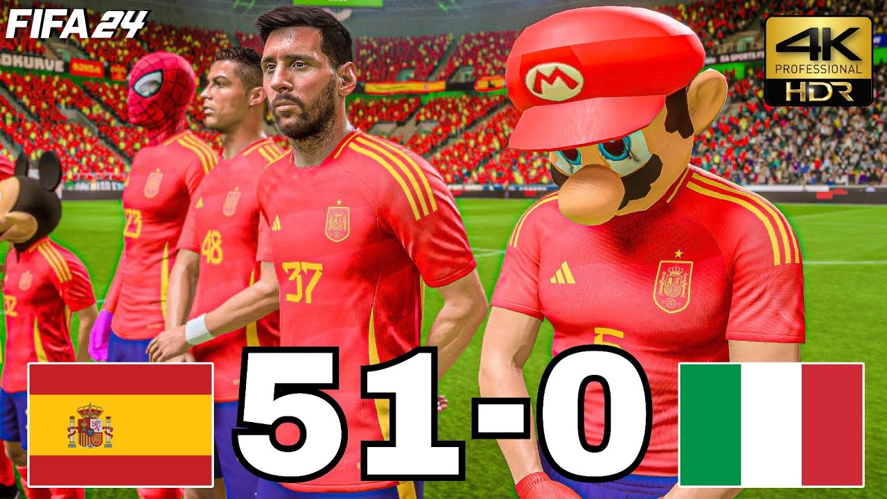 FIFA 23 | MARIO BROS , MESSI, RONALDO, SPIDERMAN AND ALLSTARS PLAY ...