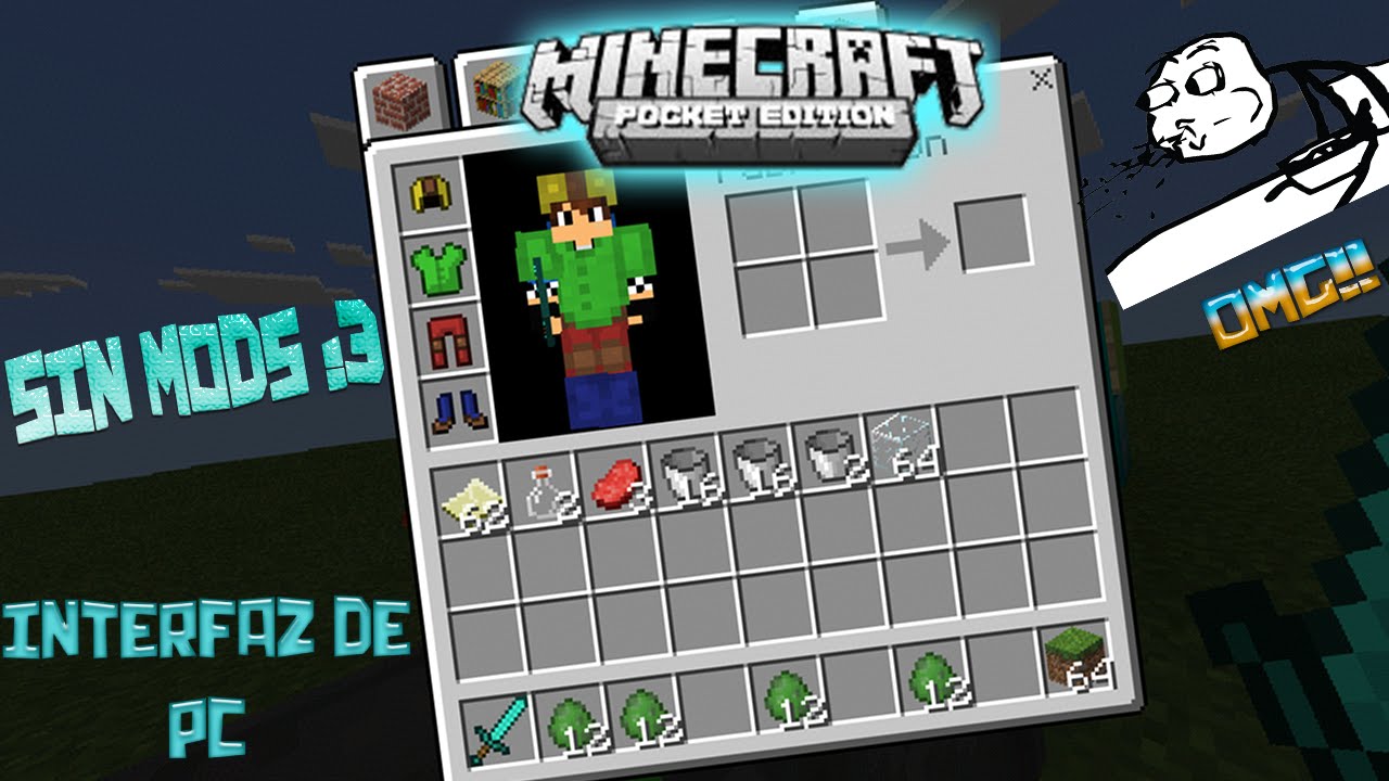 COMO TENER LA INTERFAZ DE PC/WINDOS 10 EDITIÓN EN MINECRAFT PE (POCKET ...
