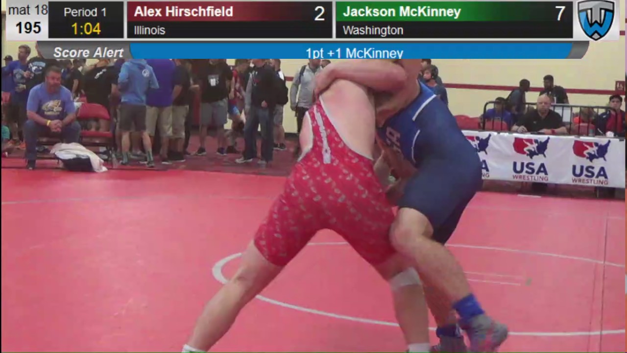 451 Men 195 Alex Hirschfield Illinois vs Jackson McKinney Washington ...