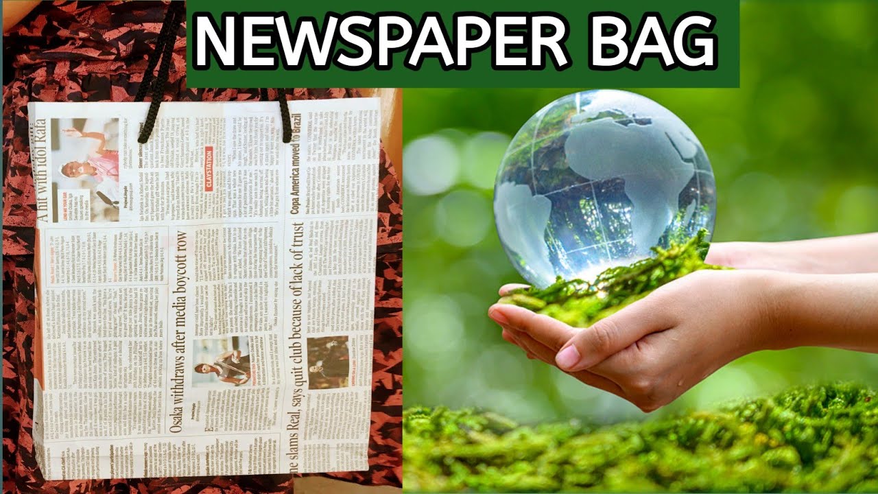Newspaper bag | Best out of waste| June 5| World environment day ...