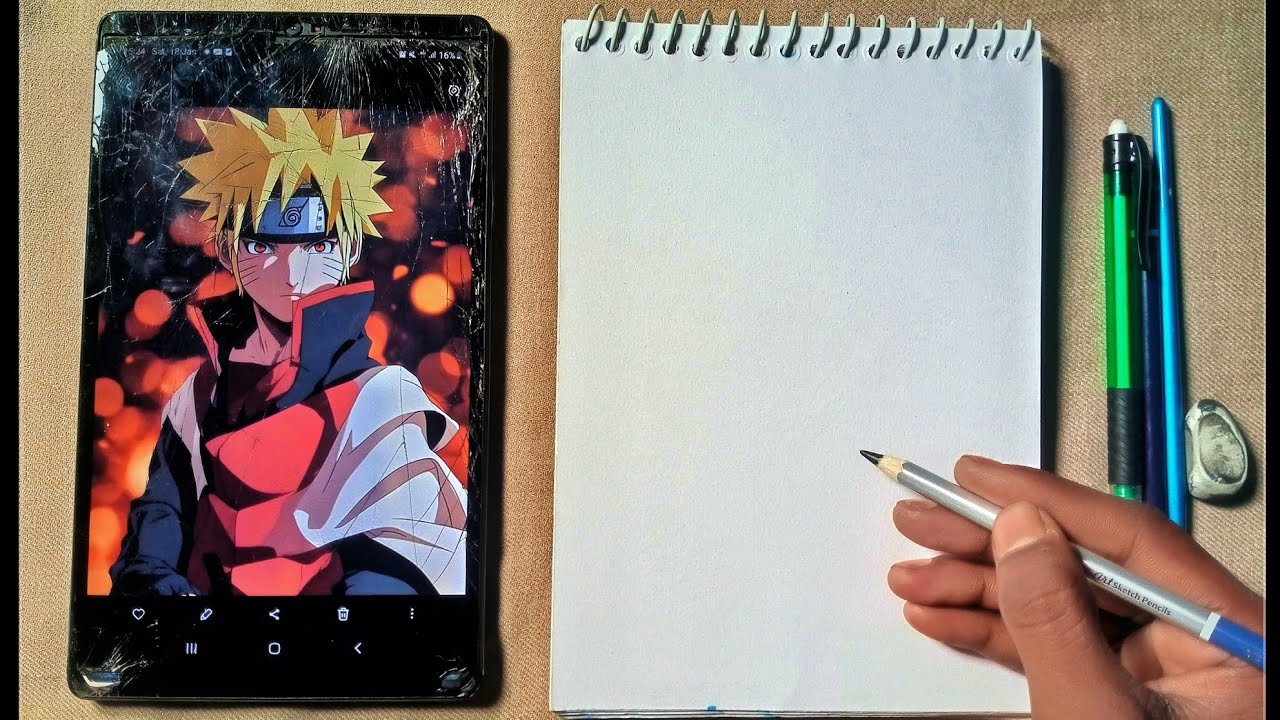 Naruto drawing, enemy drawing tutorial 👍🔥 for beginners || step by step ...