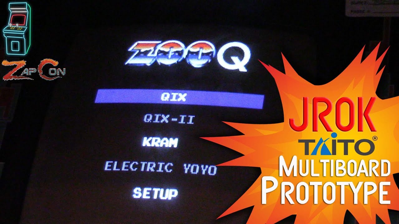 "ZooQ" JROK Prototype Taito Multiboard first look at Zapcon - YouTube