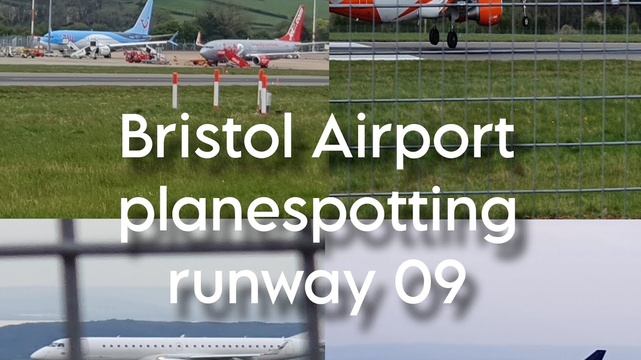 Bristol Airport planespotting via runway 09 | #aviationobsession # ...