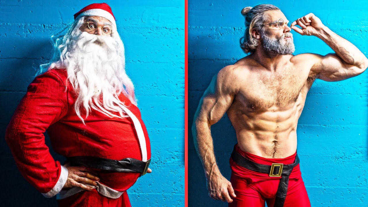 Santas Christmas Fitness Transformation Youtube