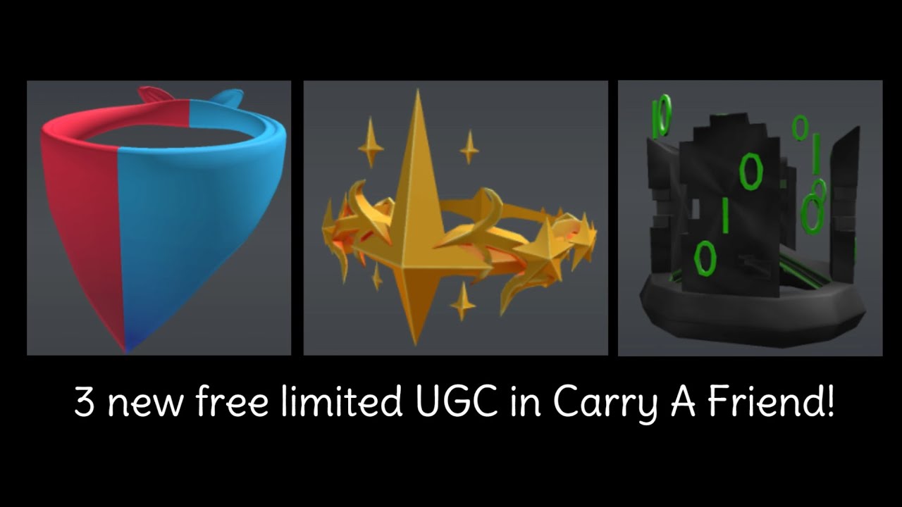 (Out of stock) How to get 3 new Limited UGC in Carry A Friend ...