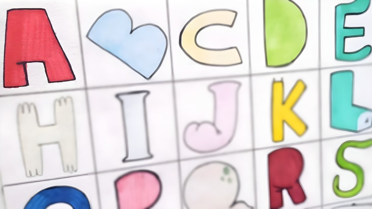 Drawing Alphabet Lore But faceless (A-Z) All Edition - YouTube