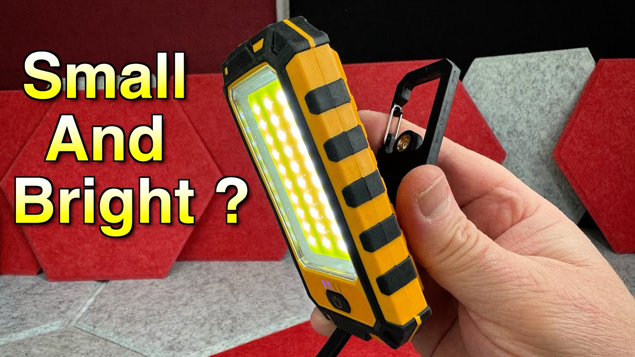LED Rechargeable Work Light Review - Best Small LED Lights for work ...