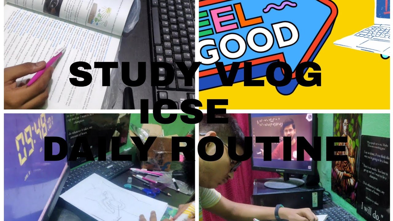 Study vlog. ||daily routine ICSE student #ICSE STUDY ROUTINE#icseboard ...