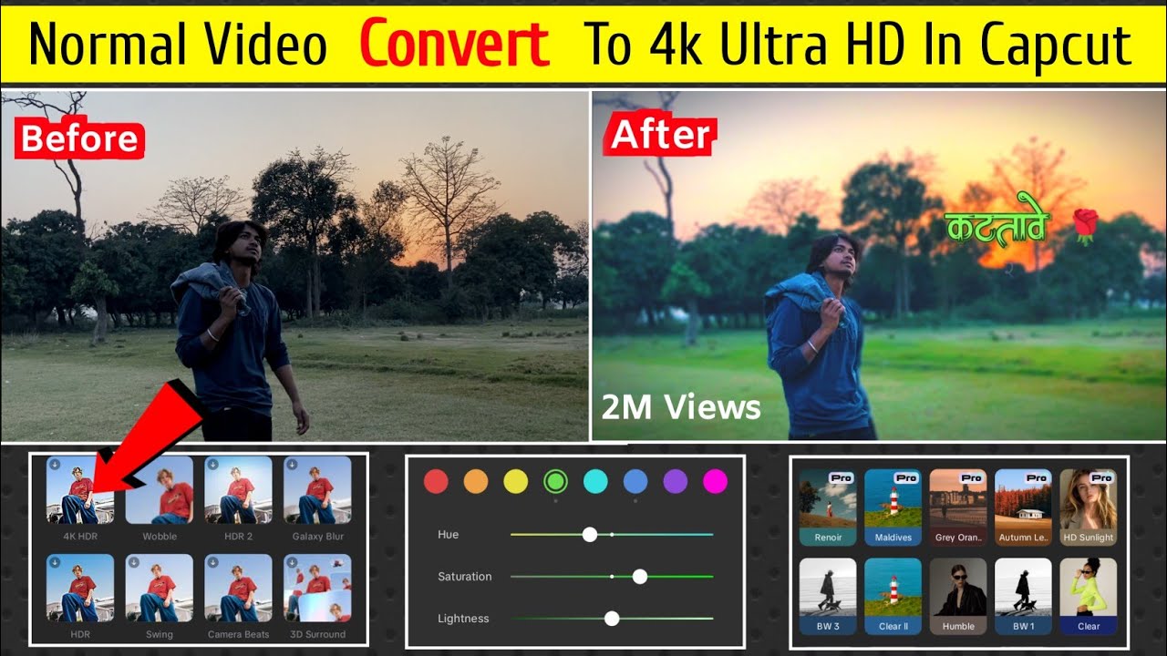 Capcut से Normal Video Ko Convert करें 4k Ultra HD में 💯| How To Convert Normal Video To 4k ...