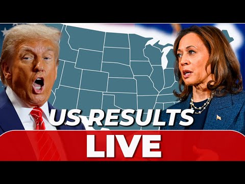 LIVE US ELECTION | Map of USA as states are declared in the US election ...