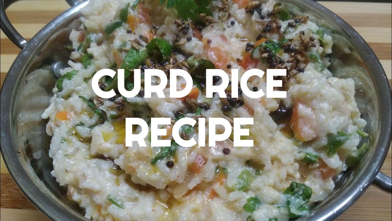 Vegetable Curd Rice || QUICK AND HEALTHY RECIPE || recipe for beginners ...