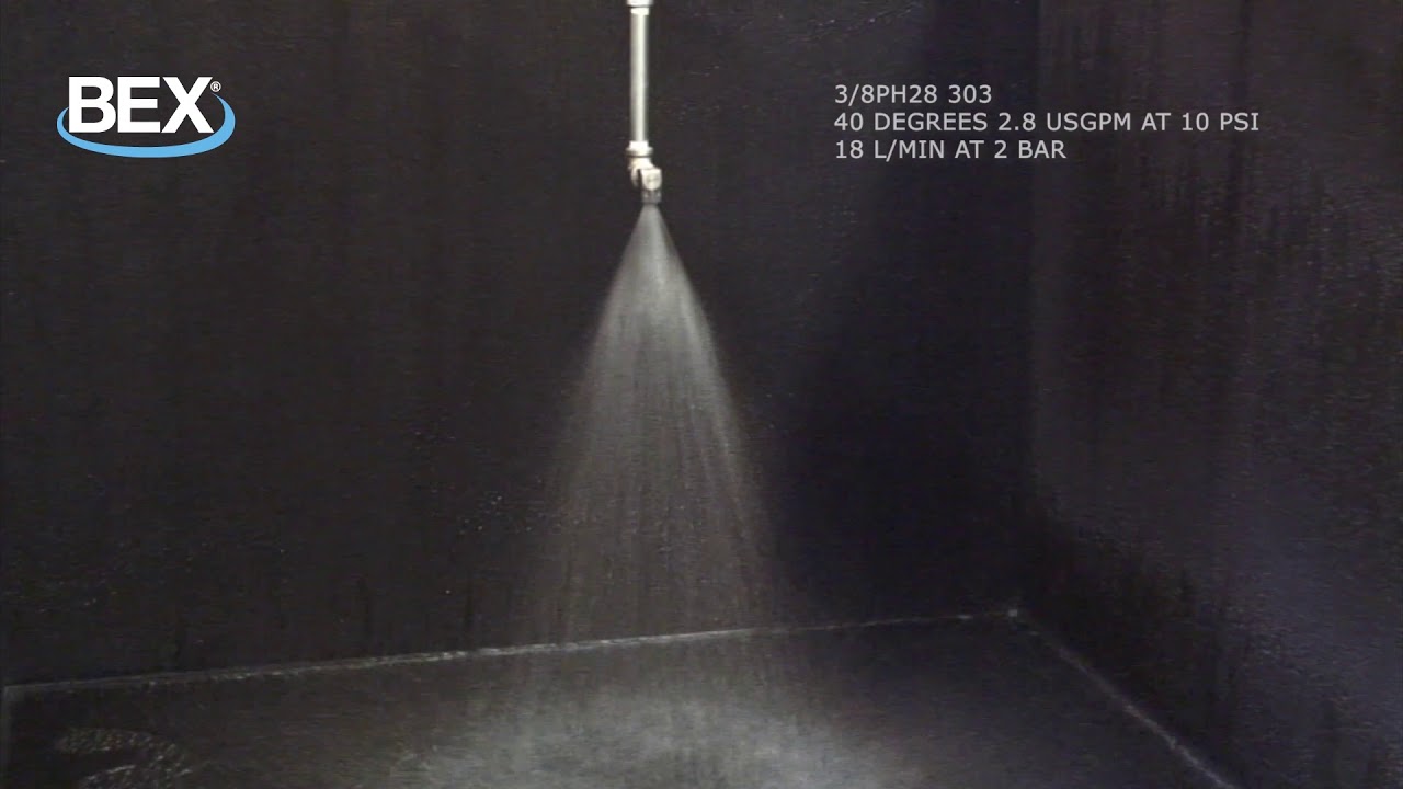 BEX PH Series - Phosphating Spray Nozzle - YouTube