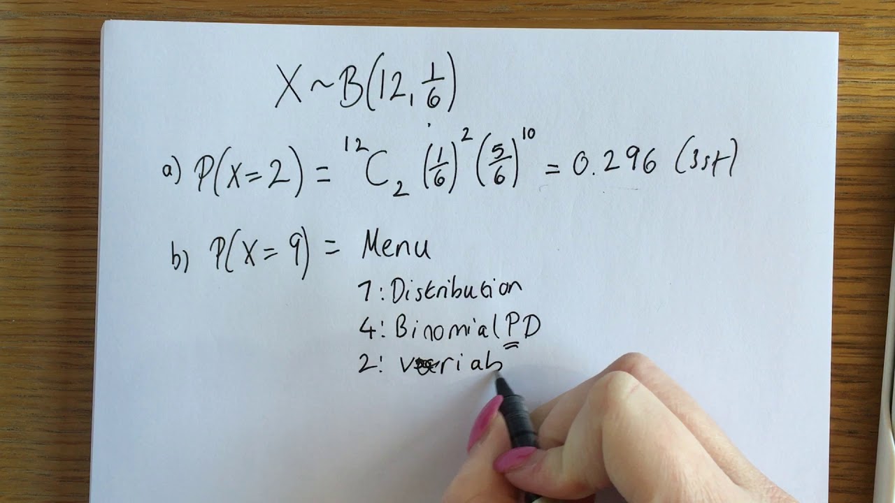 Binomial Distribution finding exact values - YouTube