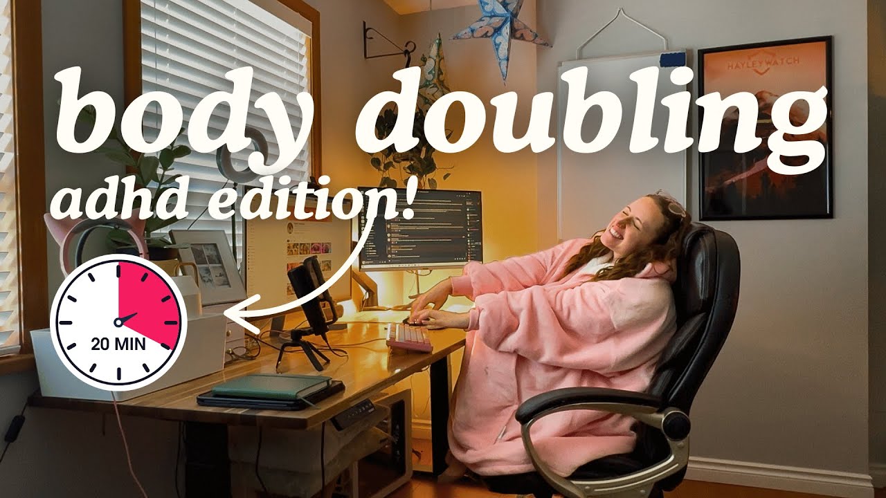 Virtual Body Doubling - adhd edition! (water breaks, lofi & wiggles!) 🦋 ...
