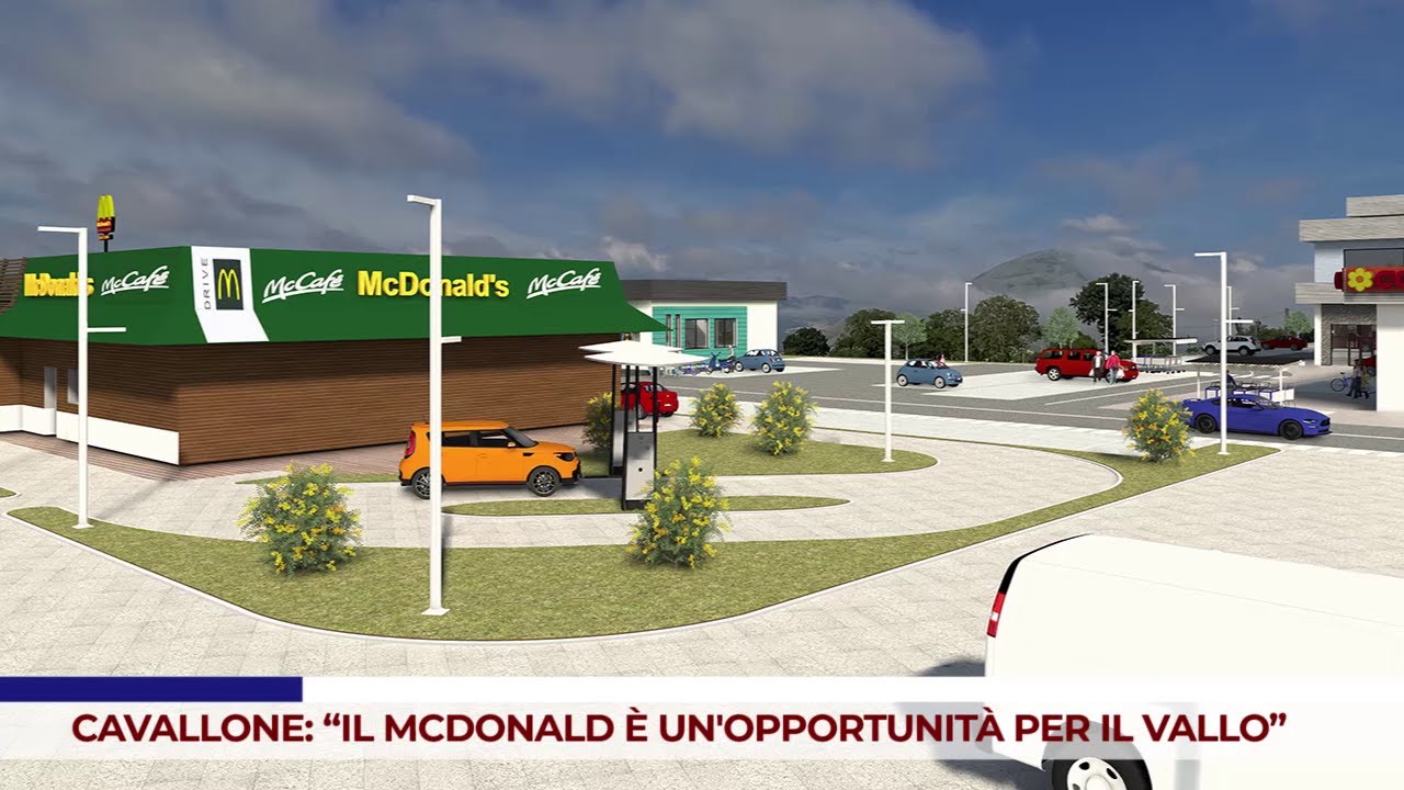 ATTUALITÀ. CAVALLONE: “IL MCDONALD È UN'OPPORTUNITÀ PER IL VALLO” - YouTube