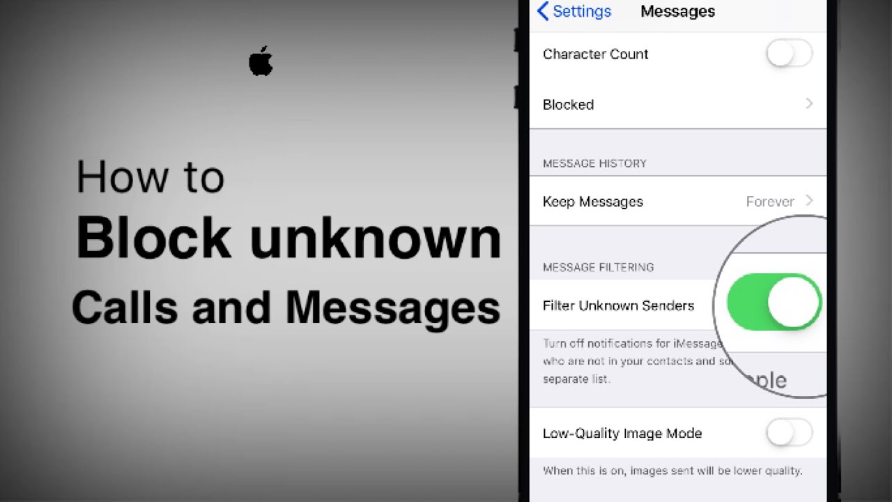 How to block unknown calls and message | iPhone Tips & Tricks - YouTube