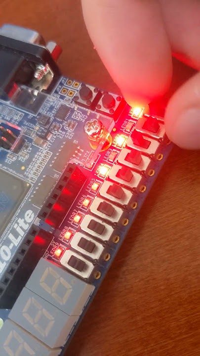 FPGA LEDs working with switches - YouTube