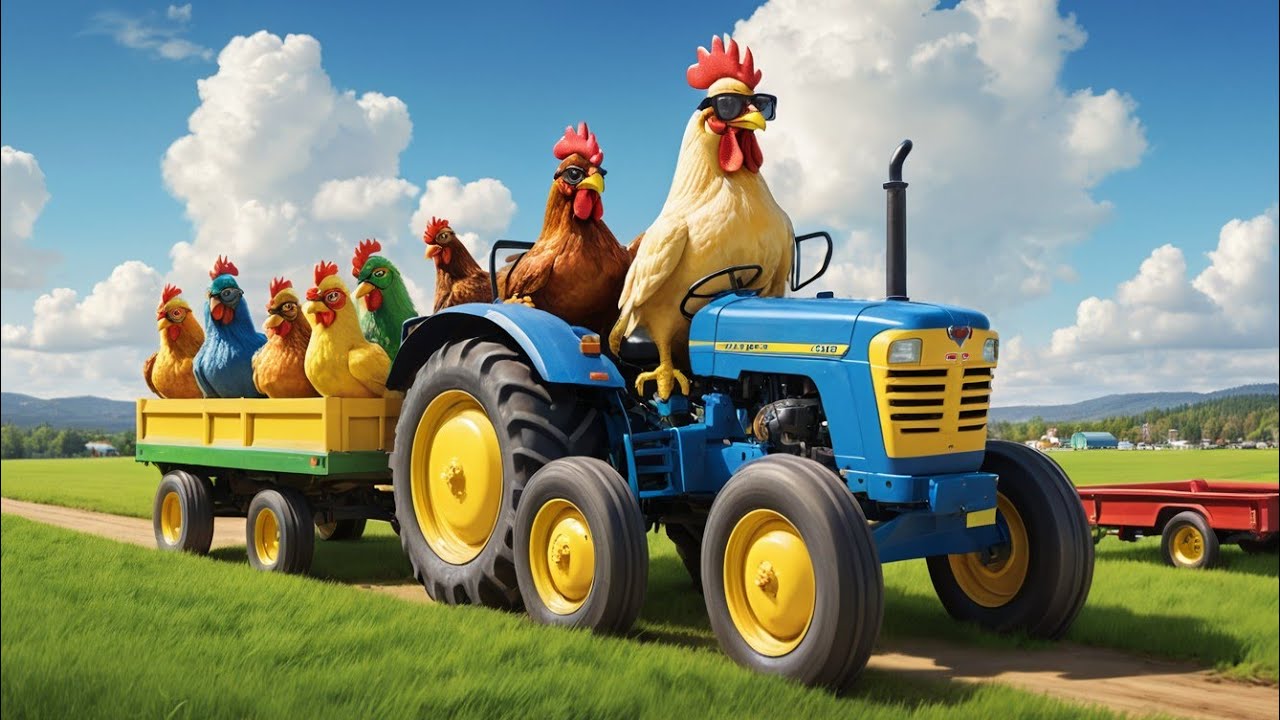 Bright and Colorful Dog and Hens Exciting Adventure - YouTube