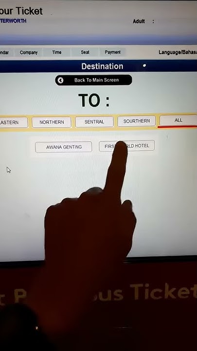 Bus Ticket Machine At Genting SkyAvenue - YouTube
