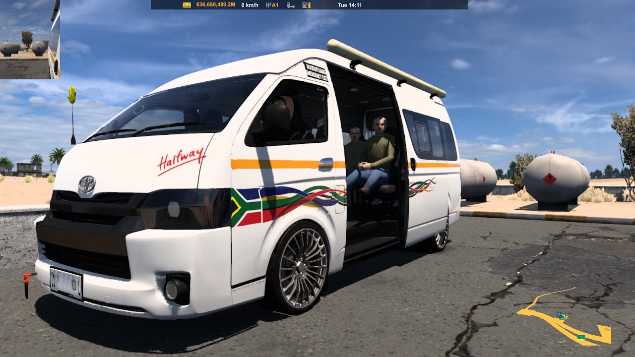 Toyota Hiace Quantum With Trailer | ETS/ATS Mod - YouTube