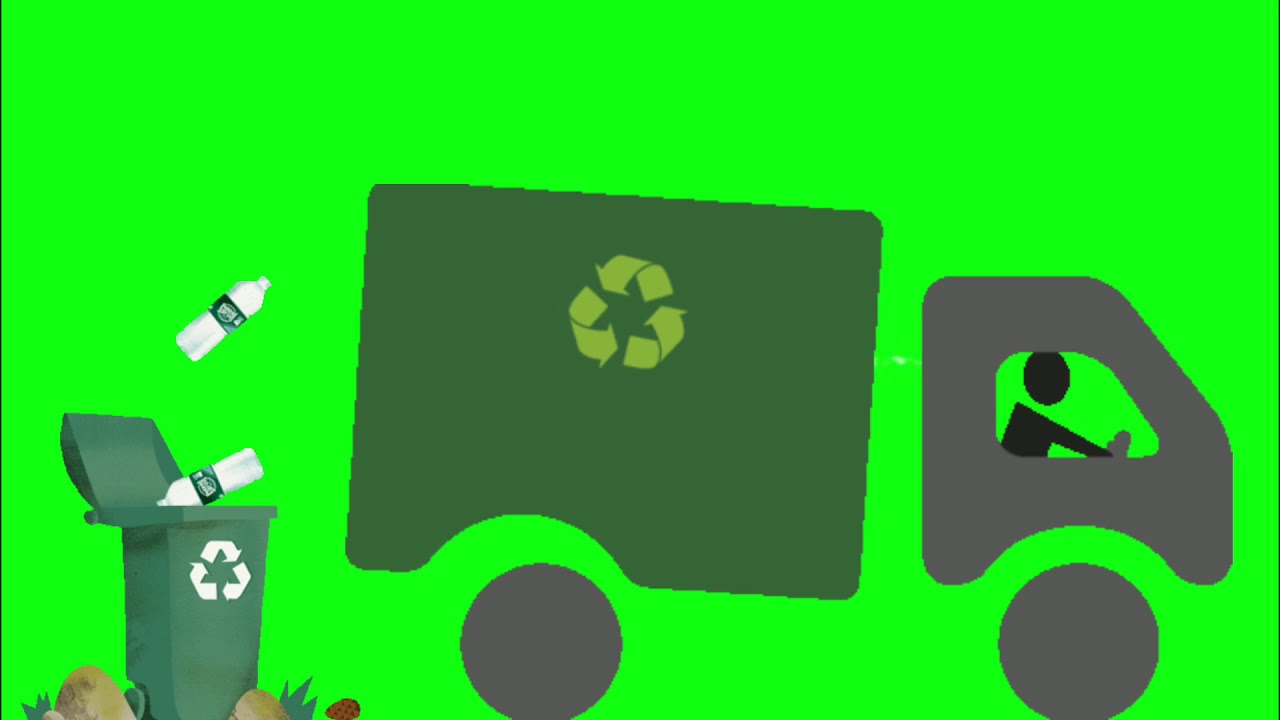 dustbin, trash, bin animated green screen video for Youtubers. - YouTube