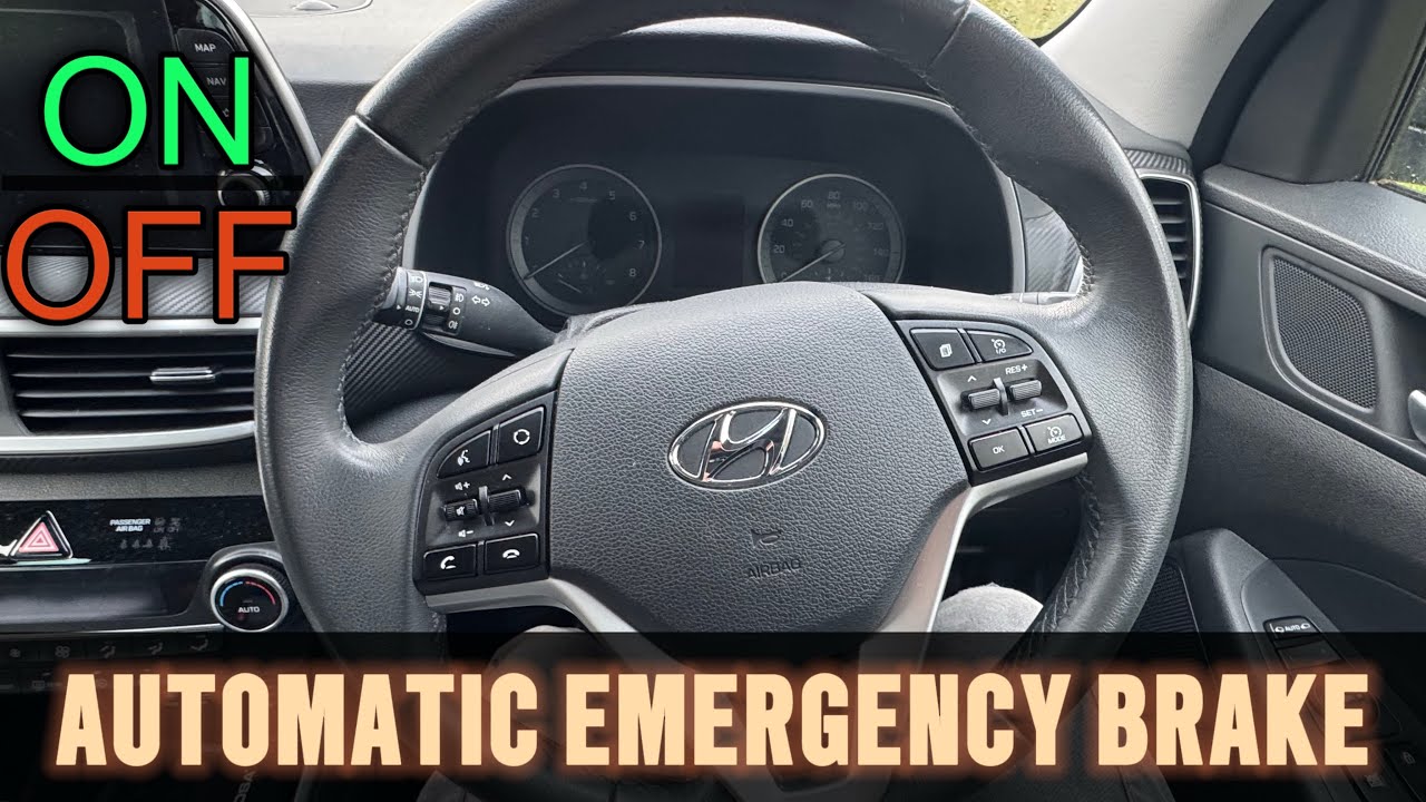 2018 HYUNDAI TUCSON - How to Turn ON/OFF the Automatic Emergency Brake ...