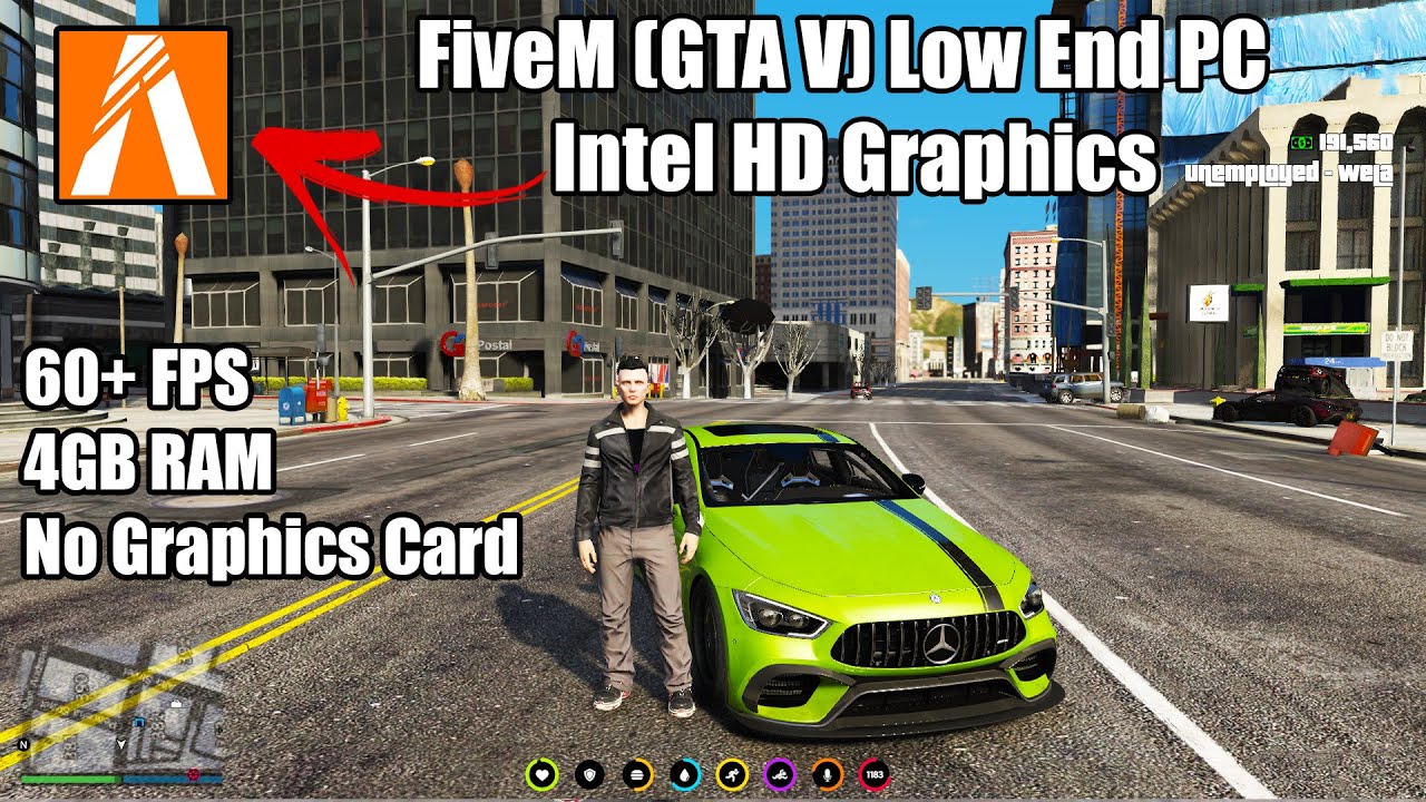 FiveM GTA V Low End PC Lag FPS Fix 60 FPS On 4GB RAM Intel HD FiveM GTA V Low End PC Lag FPS Fix 60 FPS On 4GB RAM Intel HD