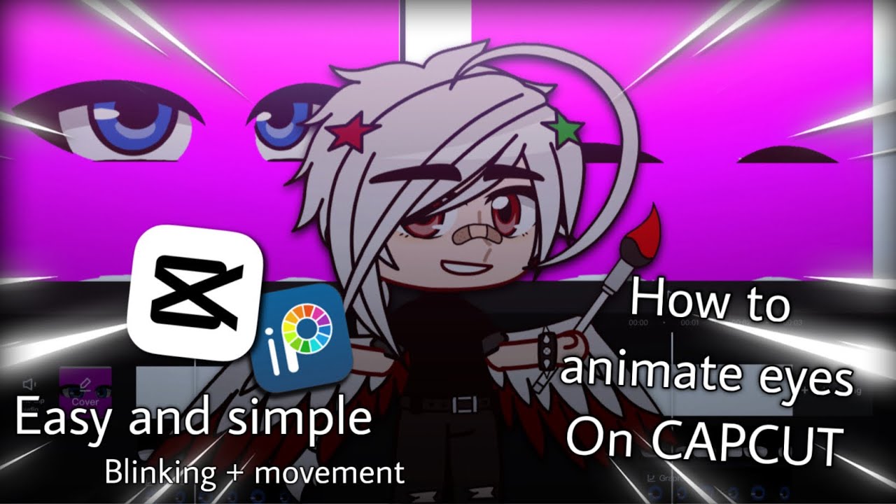 How to animate eyes on CAPCUT ( gacha club ) the weird0 tutorial #gacha ...