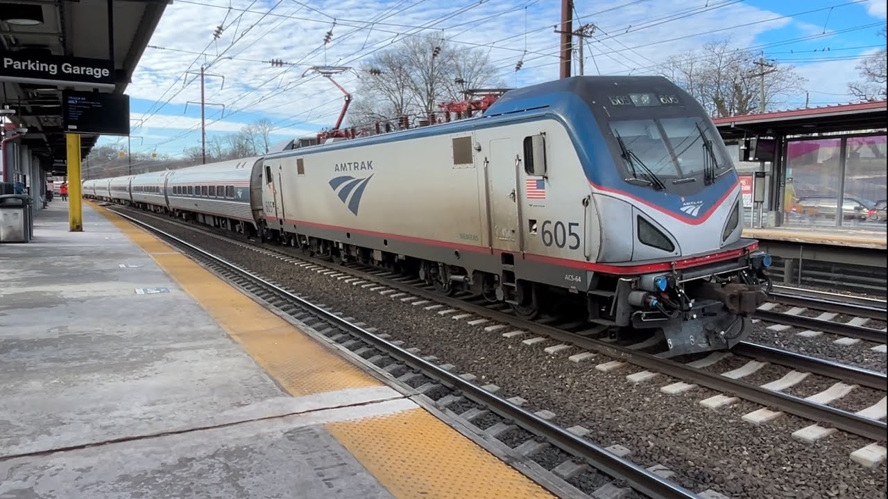 The Amtrak Silver Meteor as seen at Metropark today 12/31/24 - YouTube