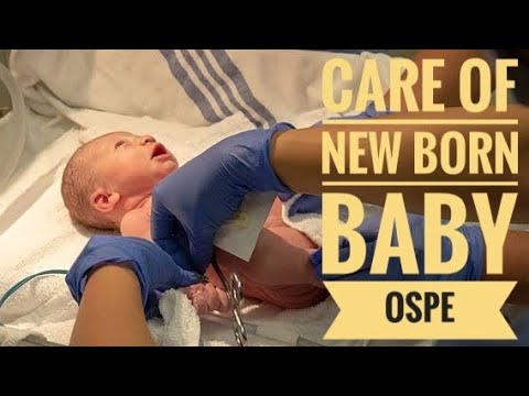 Examination of New Born Baby ।। Care of New Born ।। Procedure Station ...