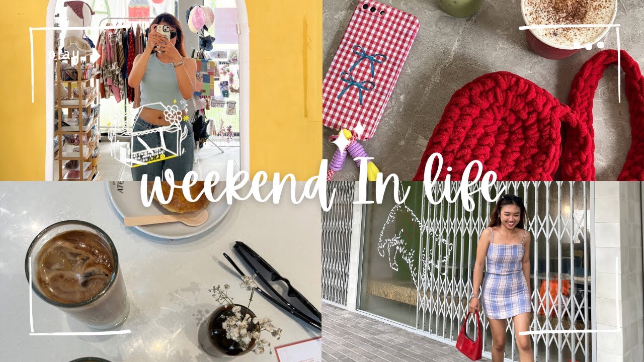 weekend vlog 𐙚 ˚ productive weekend, cafe hopping in the city, local ...
