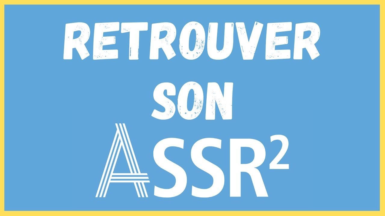 Comment retrouver son assr2 - YouTube